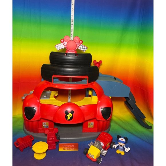 Disney | Toys | Disney Junior Mickey Mouse Roadster Racer Garage Race ...